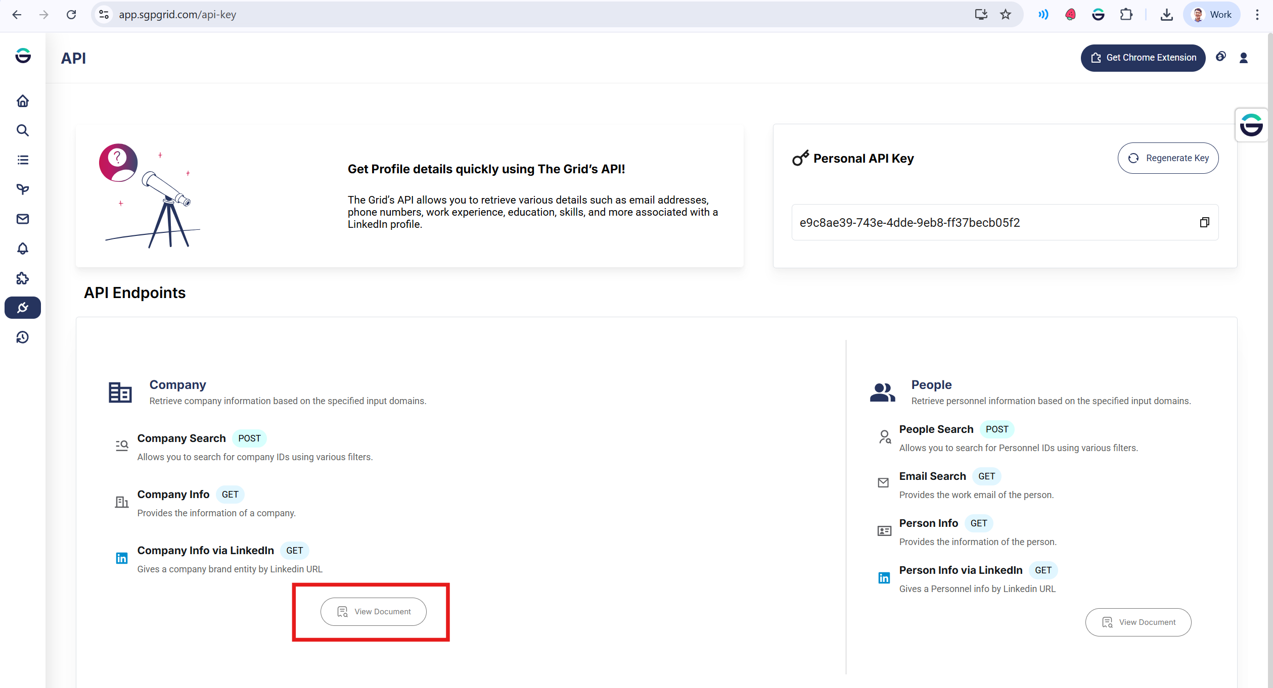 How to test The Grid API capabilities using Swagger